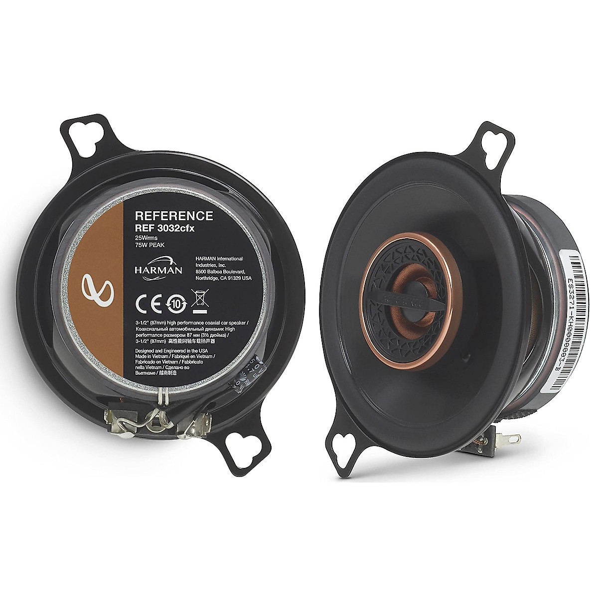 Infinity Reference 3032cf 3.5-Inch, 75-watt High Performance Two-Way Loudspeaker (Pair)