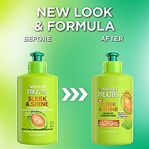 Garnier Fructis Sleek and Shine Intensely Smooth Leave-In Conditioning Cream, 10.2 Fluid Ounce