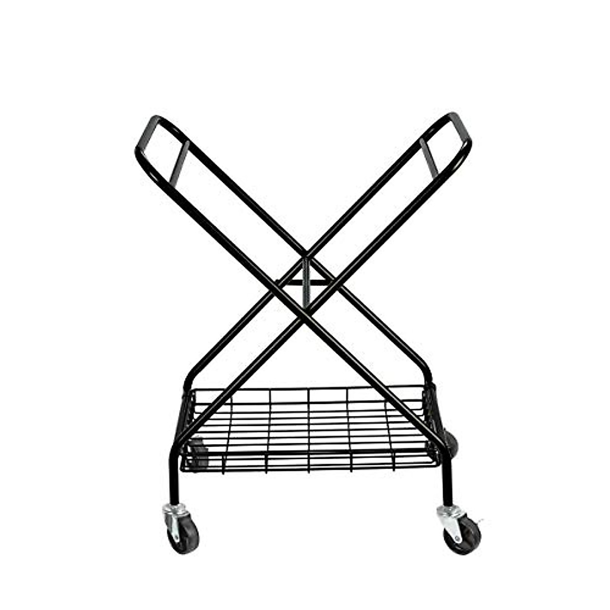 Artesa Verona Collapsible Laundry Cart with Basket, Black
