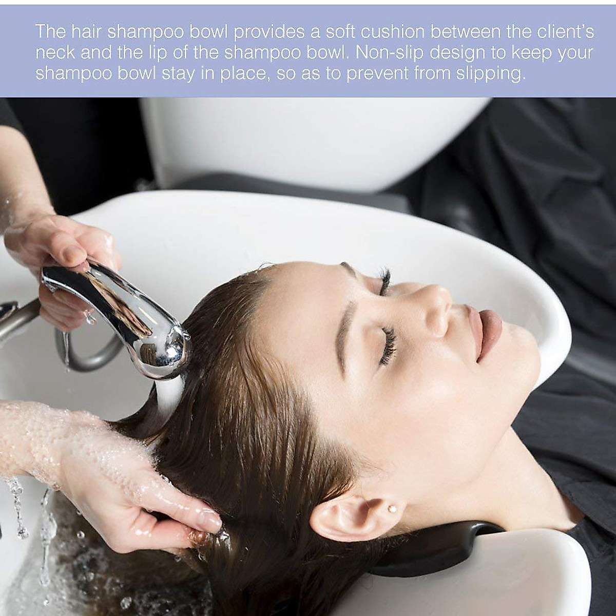 Shampoo Bowl Neck Rest,Shampoo Bowl Neck Cushion,Shampoo Bowl Neck Cushion, Soft Gel Neck Rest Pillow for Salon Hair Wash Sink Basin Accessories