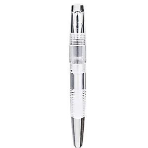 C2 Fountain Pen Fine Nib, Eyedropper Filling, Clear Transparent Acrylic, Large-Capacity Gift Set (Clear Color Only)