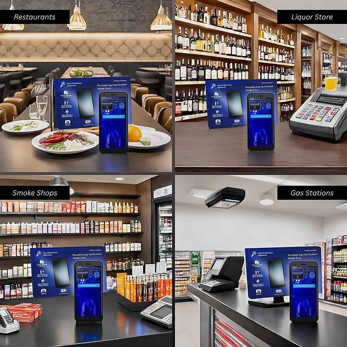 Mobile ID Scanner for Bars & Clubs - Easy to Use & Reliable ID Checker for Your Business That Detects Expired IDs & Underage Customers – Works in All 50 States - Includes Optional Fake ID Detection