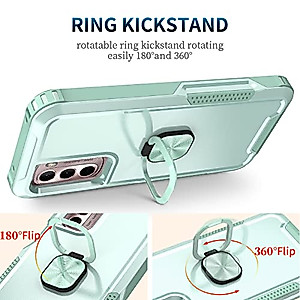 Moto G Stylus 2022 Case, UZER Three Layer Ring Style 360 Rotating Hybrid Armor Hard PC & Soft Silicone Shockproof Anti Slip Full-Body Defender Protective Case for Motorola Moto G Stylus (5G/4G) 2022