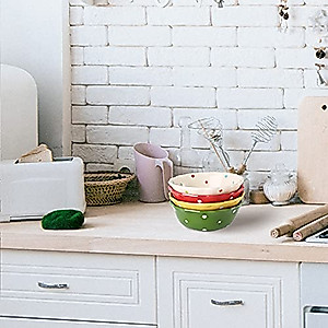 AVLA 4 Pack Porcelain Dessert Bowls, 16 OZ Ceramic Ice Cream Bowls for Kitchen, Serving Bowl for Soup, Cereal, Salad, Nuts, Oatmeal, Fruit, Prep, Side Dishes, Microwave and Dishwasher Safe