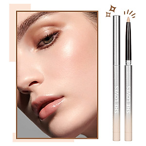 Kusslippe Concealer Pencil,Contour Highlighter Stick,Full Coverage Foundation Waterproof Concealer Pen for Eye Dark Circles,Freckles,Acne Marks,Scar,Tattoos 0.47oz (#1)