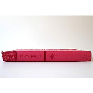 Biblia Reina Valera 1960 letra grande. Símil piel fucsia, cremallera, índice, ma nual / Spanish Bible RVR 1960. Handy Size, Large Print, Leathersoft