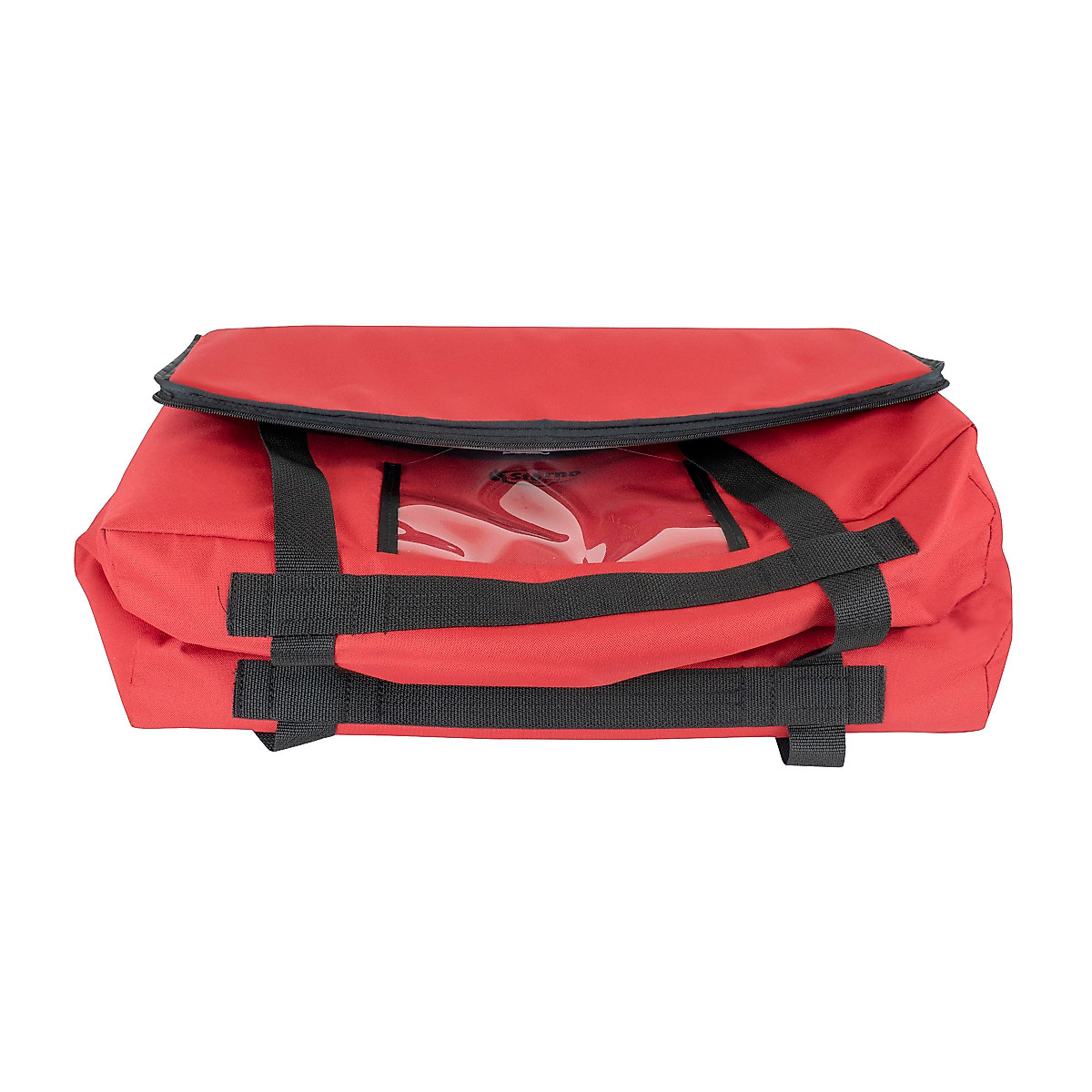 Sterno Delivery Leak Proof Insulated Bag, Hot and Cold Container for Catering and Food Transport, Durable Red Cloth Exterior with Tear-Resistant Vinyl Liner, 15”L x 23”W x 13.5”H
