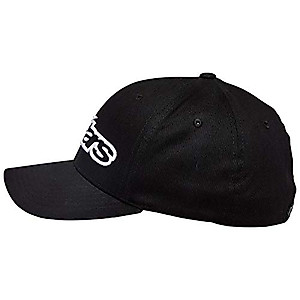 Alpinestars mens Blaze Flexfit Hat Baseball Cap, Black/Black, Large-X-Large US