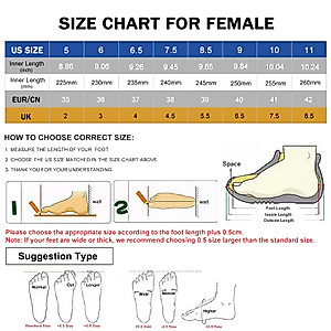 AIRAVATA Air Cushion Road Running Shoes Fashion Women's Sneakers Ladies Outdoor Sports Shoes Breathable Lightweight, Black Size 8.5 - Inner Length 24.5cm