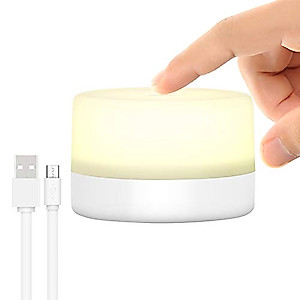 RTSU Bedside Lamp, Dimmable Touch Tap Light Novelty Light, Kids Children Adult LED Nightlight, Table Desk Atmosphere Decorative Mood Light Lamp, Bedroom Living Room Baby Nursery Night Light