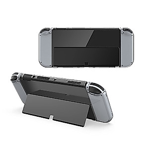 ECHZOVE Nintendo Switch OLED Protective Case, Switch OLED Clear Cover Case TPU Case for Joyons, Case for Nintendo Switch OLED 2023