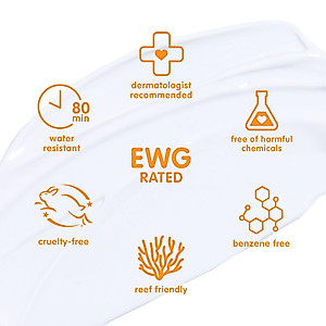 Thinksport SPF 50+ Mineral Sunscreen – Safe, Natural Sunblock for Sports & Active Use - Water Resistant Sun Cream –UVA/UVB Sun Protection – Vegan, Reef Friendly Lotion, 6oz