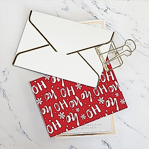 PAILON Snowflakes Thank You Cards With Envelopes, Blank Greeting Note Cards With Envelopes Blank Inside, Funny Birthday Cards For Women Men, Thank You Card For Wedding Business,Graduation