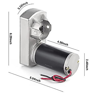 JDMON RV Slide Out Motor in-Wall Slide-Out Motor 18:1 Ratio Replace M-8910 168956, 295380, 131903, 12 Volts 5800 RPM Venture Acuator for RV Camper Trailer