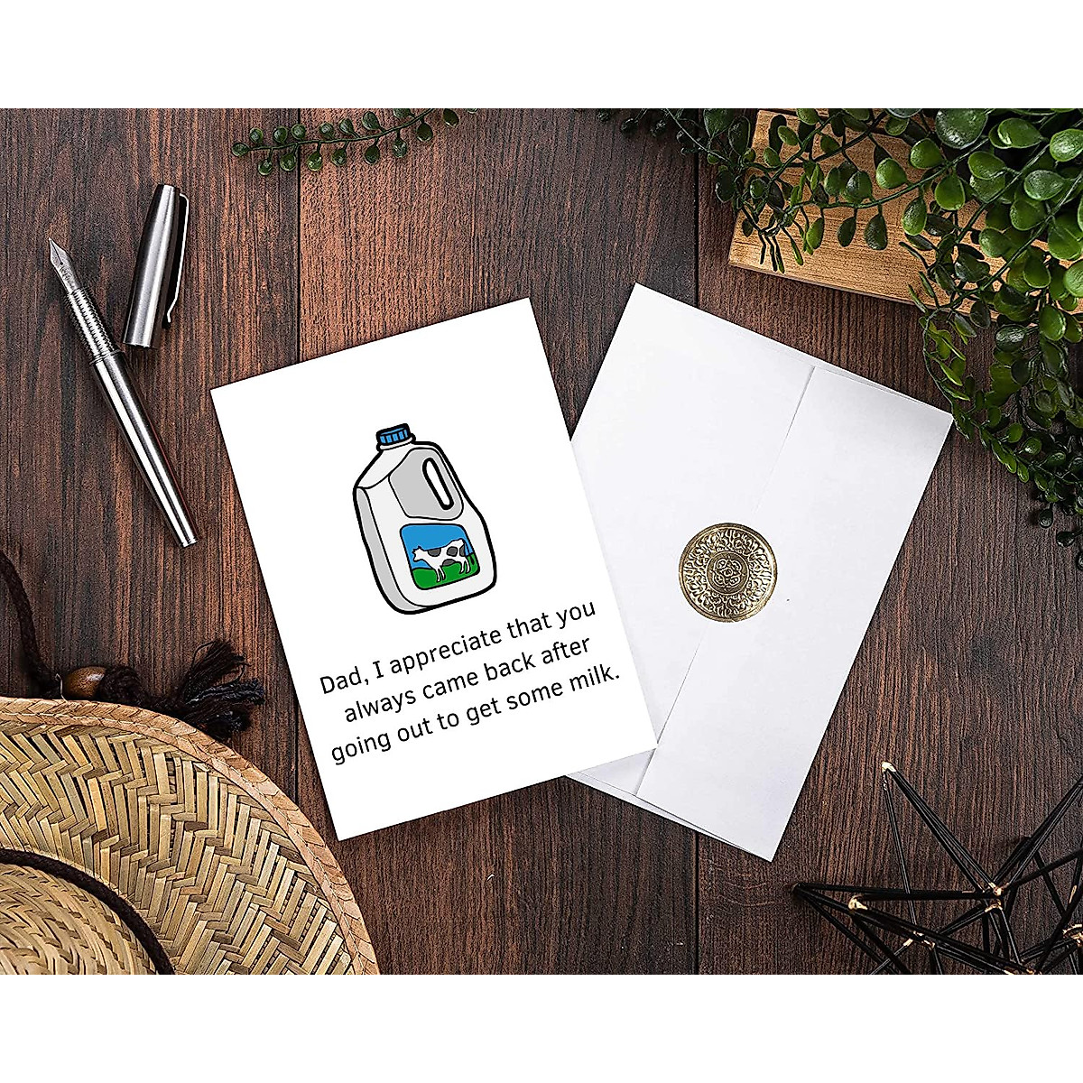 GIFTING GIGGLES Funny Card for Dad | Happy Birthday, Father’s Day | from daughter, son, all of us | Bday gift for Father, Step Dad, Daddy | 40th 50th 60th 70th 80th