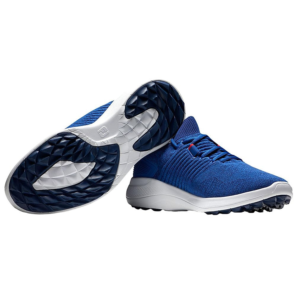 FootJoy Boy's Fj Flex Xp Junior Previous Season Style Golf Shoe, Blue, 2 Big Kid