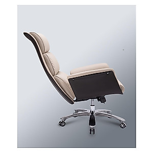 Home Office Desk Chairs, Swivel Chair Genuine Leather Home Computer Chair Office Chair Modern Simple Ergonomic Lift Swivel Chair