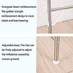 Hokcus Multi-Functional Shelf Washer Storage Frames for Over Toilet Floor Standing 4 Tier Washinghine Storage Rack,Adjustable Stainless Steel Bathroom Organizer Stand,Storage Shelf
