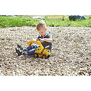 Lena Eco Active Backhoe - Durable UV-Protected Plastic & Noise-Canceling Tires, Enhances Fine Motor Skills, European Quality
