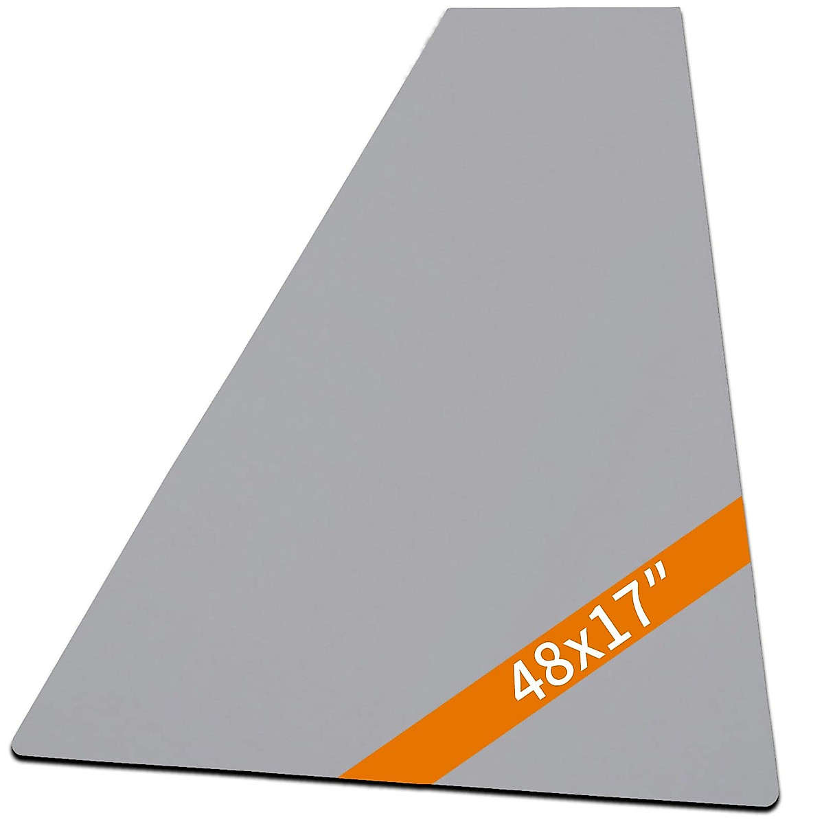 Miaozhun Large Gun Gleaning Mat for Rifle Shotgun, Oil-Resistant Gun Cleaning Pad, Non-Slip Waterproof Leather Workbench Mat Desk Pad for Gun Maintenance (48"x17", Gray)