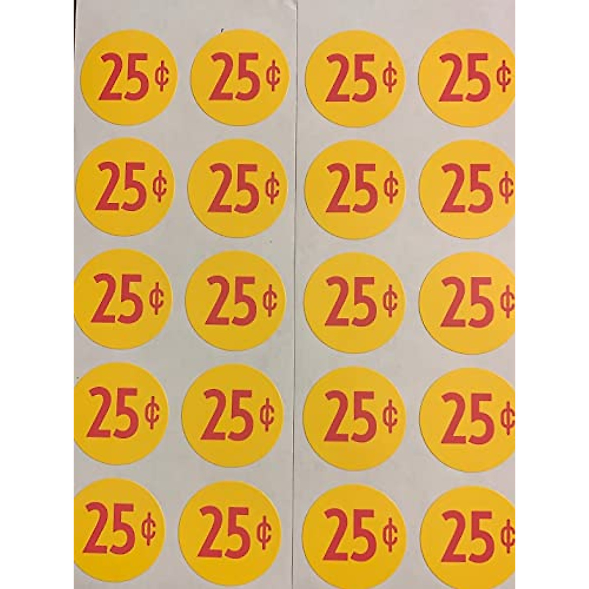 vendinglabels.com Price Stickers for Vending Candy Machine Labels 1 inches Diameter (10 Pack)