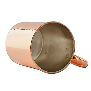 4 Pack - 13.5oz Tin-Lined Solid Copper Moscow Mule Mugs