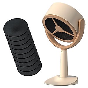 Lorivu Portable Smoke Purifier Fan, Lorivu Smoke Purifier, Portable Range Hood with 12pcs Replaceable Activated Carbon Filter Cotton, for Indoor Barbecues, Fondue and RV Kitchen (Rechargeable model)