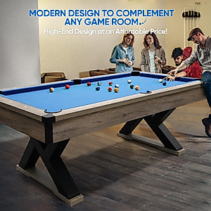 Foosball Table Soccer Arcade Games: Foosball Tables Adult Size for Home, Game Room, Bar - Competition Sized Football Table w/ 2 Balls, 2 Drink Holders