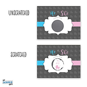 My Scratch Offs Its a Girl Baby Carriage Gender Reveal Party Scratch Off Scratcher Lottery Tickets Cards Family Friends 25 Pack