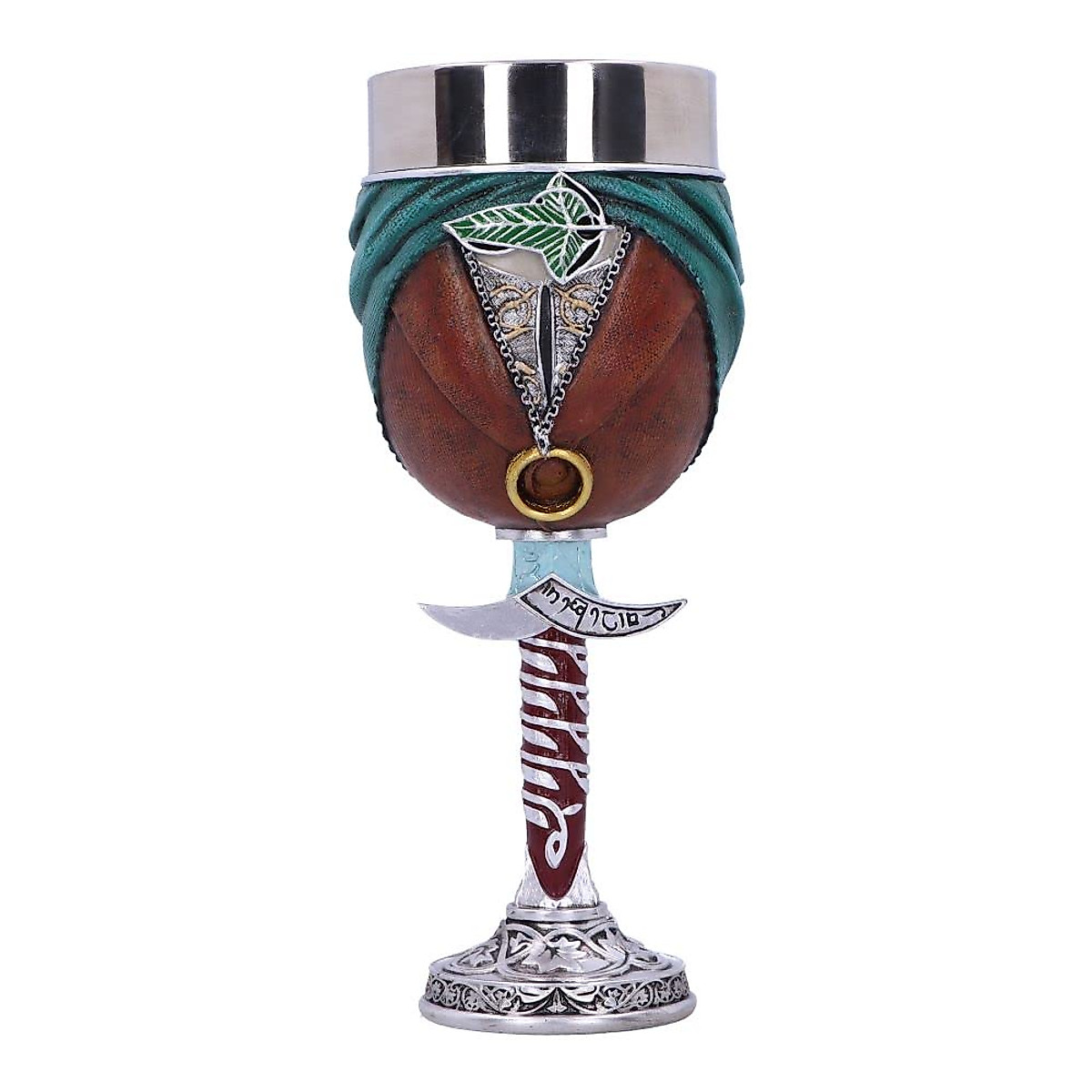 Nemesis Now Lord of the Rings Goblet - Hand-Painted Themed Drinkware, Perfect Collectible for LOTR Fans and Enthusiasts - Frodo