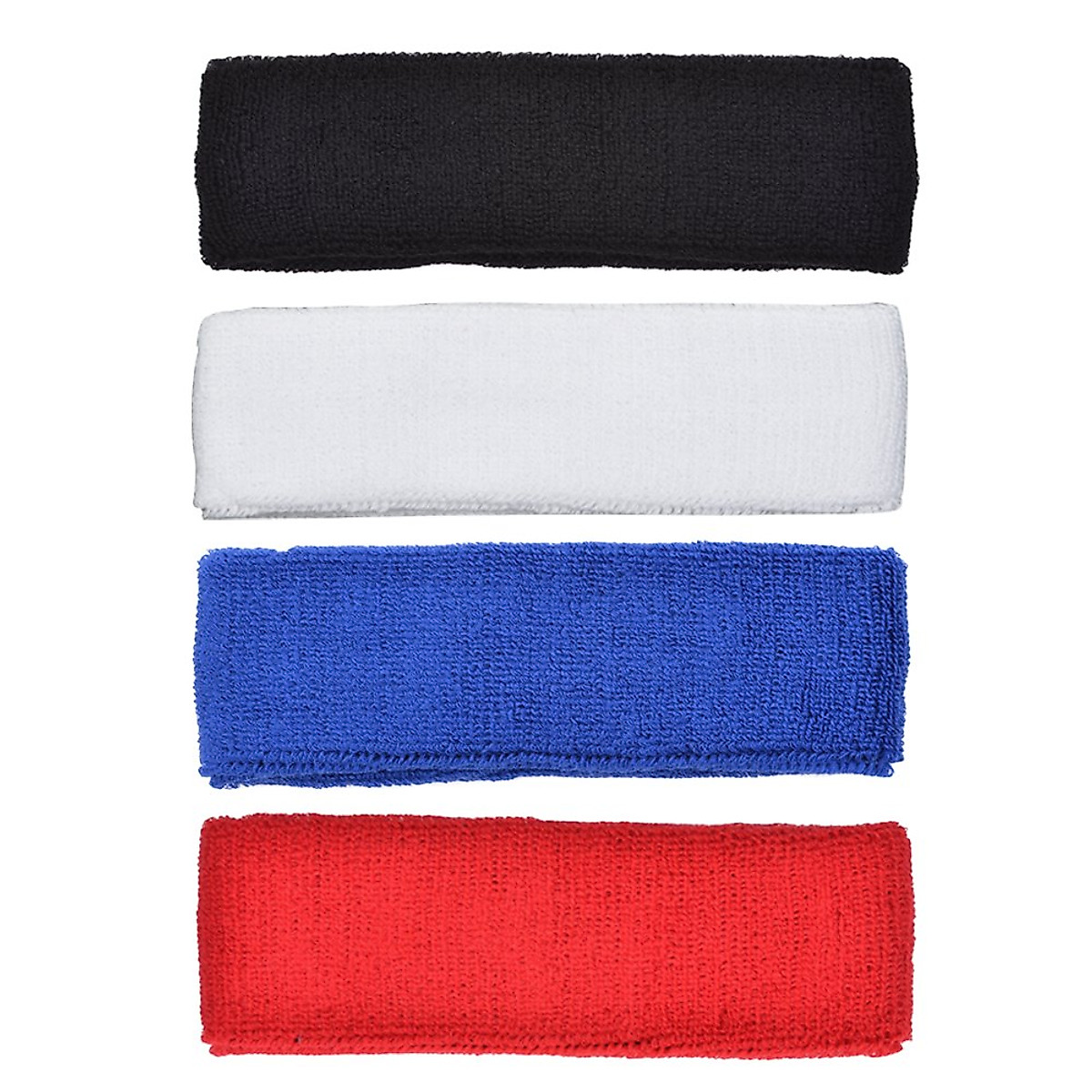 Cosmos 4 PCS Different Color Cotton Sports Basketball Headband