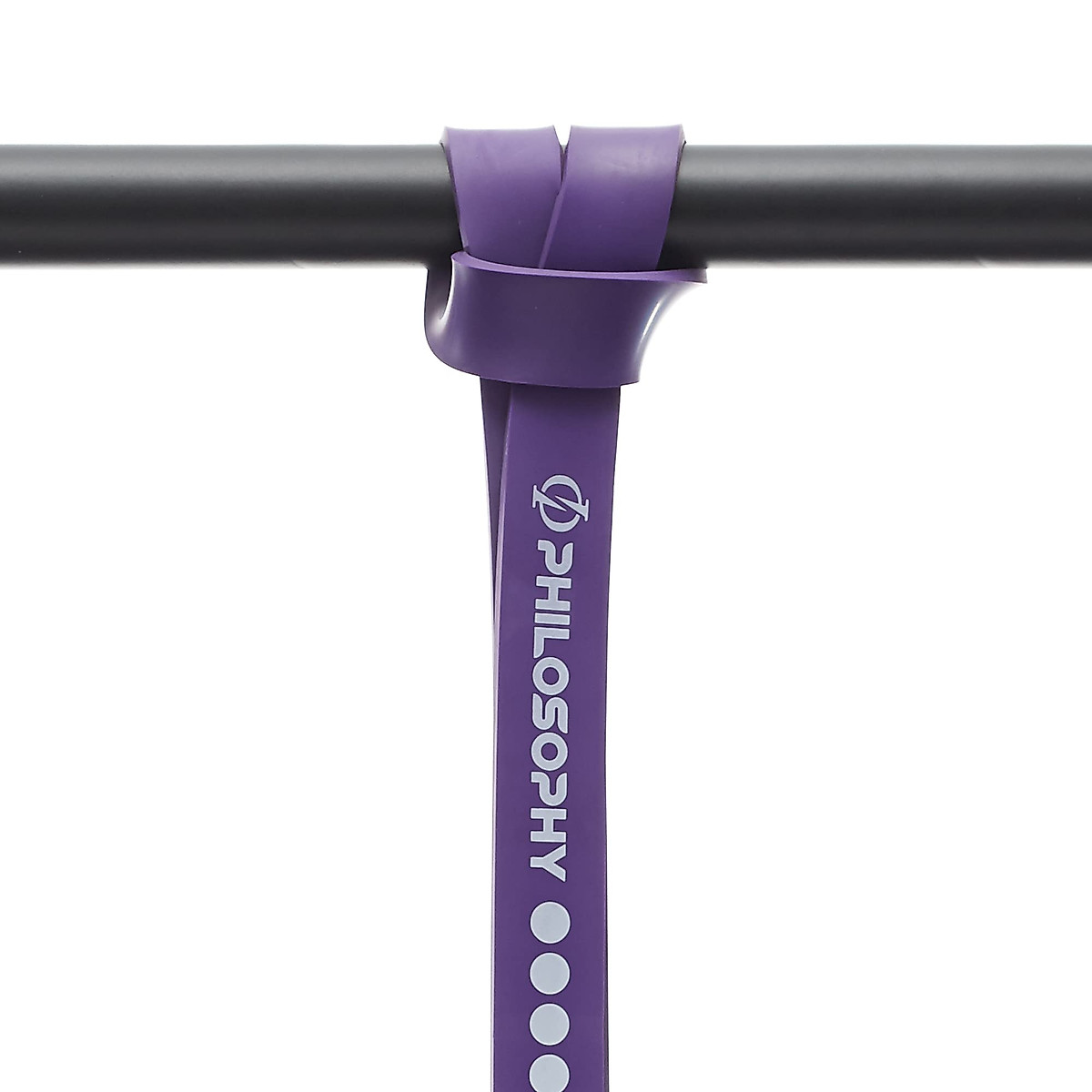 Philosophy Gym Pull Up Assist Band - 1-1/4" (100-120 lbs), Purple - Resistance Power Loop Exercise Band