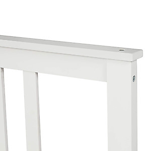 Harper & Bright Designs White Full Size Platform Bed Frame with Headboard and Footboard, Wooden Full Bed Frame with Sturdy Slat Support, Full Size Bed Frame for Bedroom, No Box Spring Needed (White)