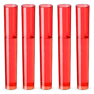 Transparent Test Tube Shot Glasses, 2 oz Hard Plastic Shot Glasses, Self Standing, 5.75"L x 3/4" in, 250pcs.