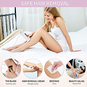 Hair Removal for Women, Permanent Body and Facial Hair Removal Device Painless Professional Hair Remover Woman Laser Treatment Home Use