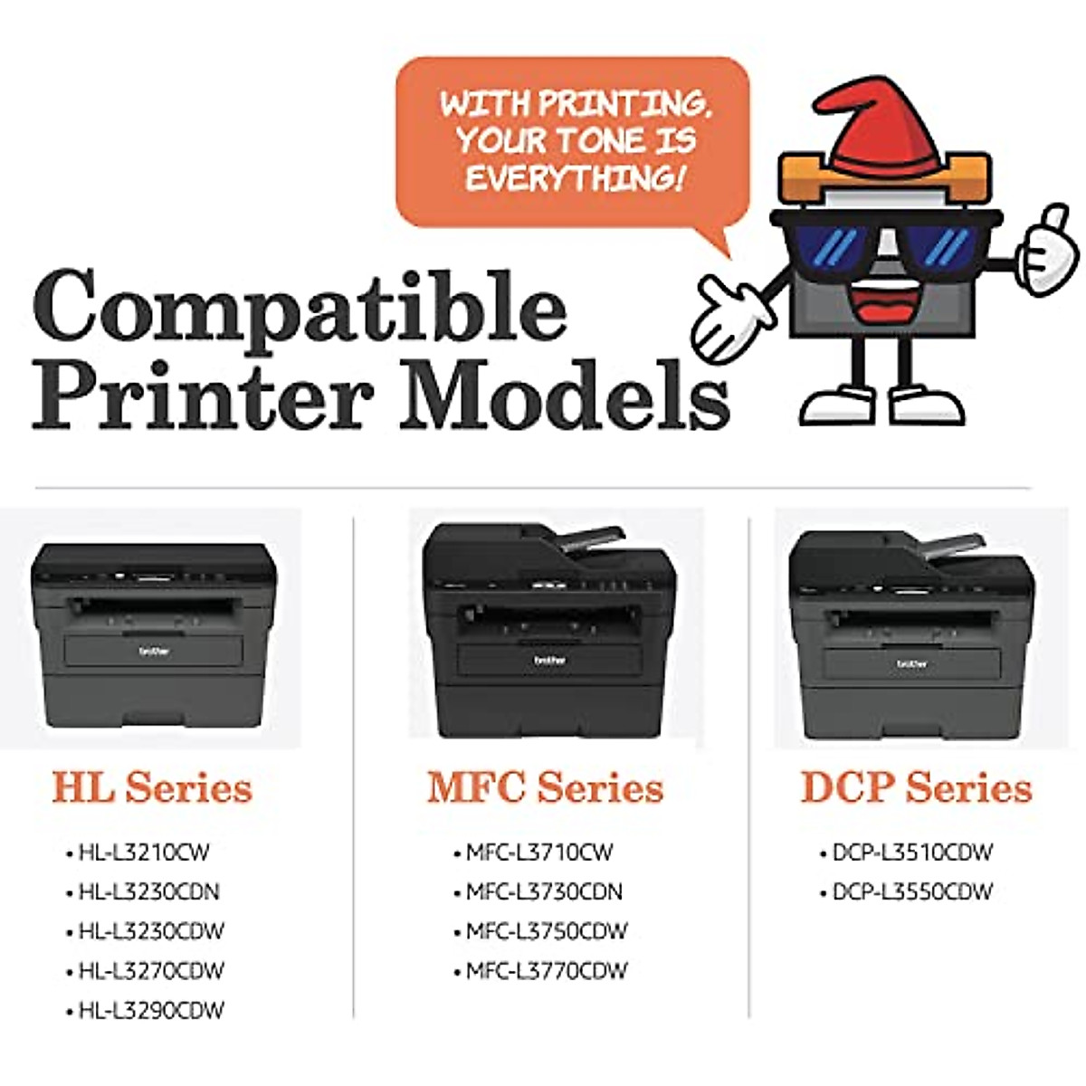 TONERNEEDS Black and Color Toner Cartridge - Compatible with Brother Printer tn227 Toner TN227BK TN223 TN-223BK MFC-L3750CDW HL-L3210CW HL-L3290CDW HL-L3270CDW HL-L3230CDW MFC-L3710CW (4-Pack)