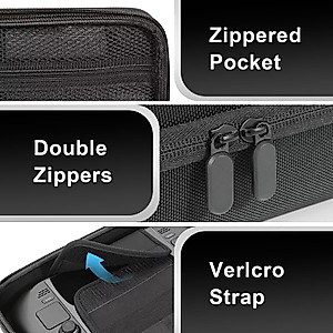 Gepicest Carrying Case for Steam Deck Rog Ally Switch Oled Hori Split Pad Pro Handheld Console Gaming Accessories Dock Station AC Charger Large Travel Portable Game Case Black
