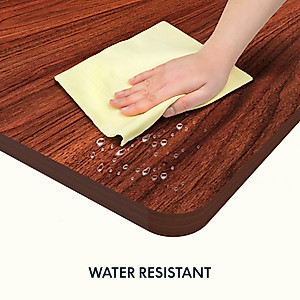 FLEXISPOT Whole Piece 48"x30" Desktop 1" Thickness Height Adjustable Desk Rectangular Tabletop Mahogany Board (48INCH Mahogany Top)