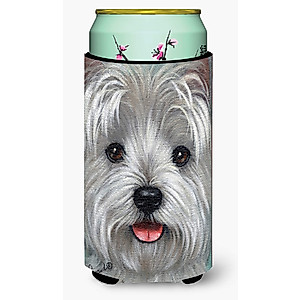 Caroline's Treasures PPP3212TBC Westie Kissable Face Tall Boy Hugger Can Cooler Sleeve Hugger Machine Washable Drink Sleeve Hugger Collapsible Insulator Beverage Insulated Holder