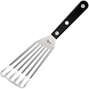 MIU Fish Spatula Stainless Steel, Flexible, Polished Metal, Corrosion Resistant, Kitchen Slotted Turner [Upgraded Version]