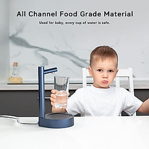 【Upgraded】 Morsatie Water Dispenser for 3 Gallon & Universal Bottles, Automatic Drinking Water Dispenser Green MSWD-Green-HB6