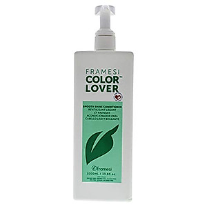 Framesi Color Lover Smooth Shine Conditioner, 33.8 fl oz, Sulfate Free Conditioner with Coconut Oil and Quinoa, Color Treated Hair
