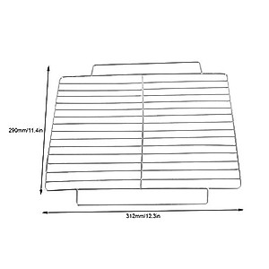 Agatige BBQ Grill Net, Stainless Steel Barbecue Wire Mesh Grill Grate Cooking Rack for Outdoor Garden Camping Hiking Picnic, 12 x 11 x 0.1 inch