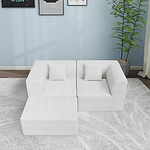 XSZD 69" Love Seat L Shaped Soft and Comfy Sectional Couches for Living Room Recliner Sofa Compression Packing Versatile Sectional Couch for Small Spaces