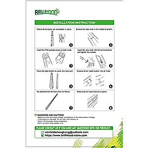 BRILLIHOOD 8FT LED Garage Shop Light, 80W (190W Equiv.), 8000LM LED Ceiling Light Fixtures, 6000K (Cool White), T8/T12 Fluorescent Light Fixture for Warehouse, Supermarket, Workshop Office, 2-Pack
