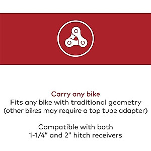 Yakima DoubleDown 4 Tilting Aluminum Hitch Bike Rack for Car, SUV, and Truck with 1.25 or 2 Inch Bike Rack Hitch Receivers, Black