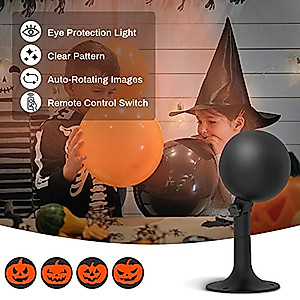 Auxiwa Halloween Decorations Lights Outdoor Pumpkin Projector Light for Halloween Home Party Garden Landscape Wall Decorations
