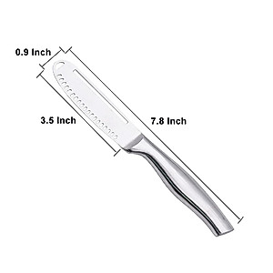 YLDM, Butter Knife, Stainless Steel Butter Knife Spreader Silver Better Butter Spreader Knife for Cutting & Spreading Butter Cheese Jam.
