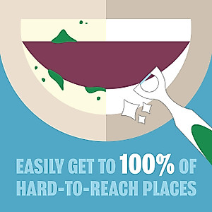 Listerine Ultra-Clean Access Flosser with Two Handles and 100 Disposable Snap Head, Clean Hard to reach Places