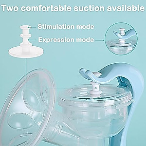 BumbleBee Manual Breast Pump Collector for Breastfeeding Combo- Silicone Milk Collector, Hand Pump Breast Pump 5oz/150ml with Compatible Nipple, Cap, Silicone Stopper and Storage Bag